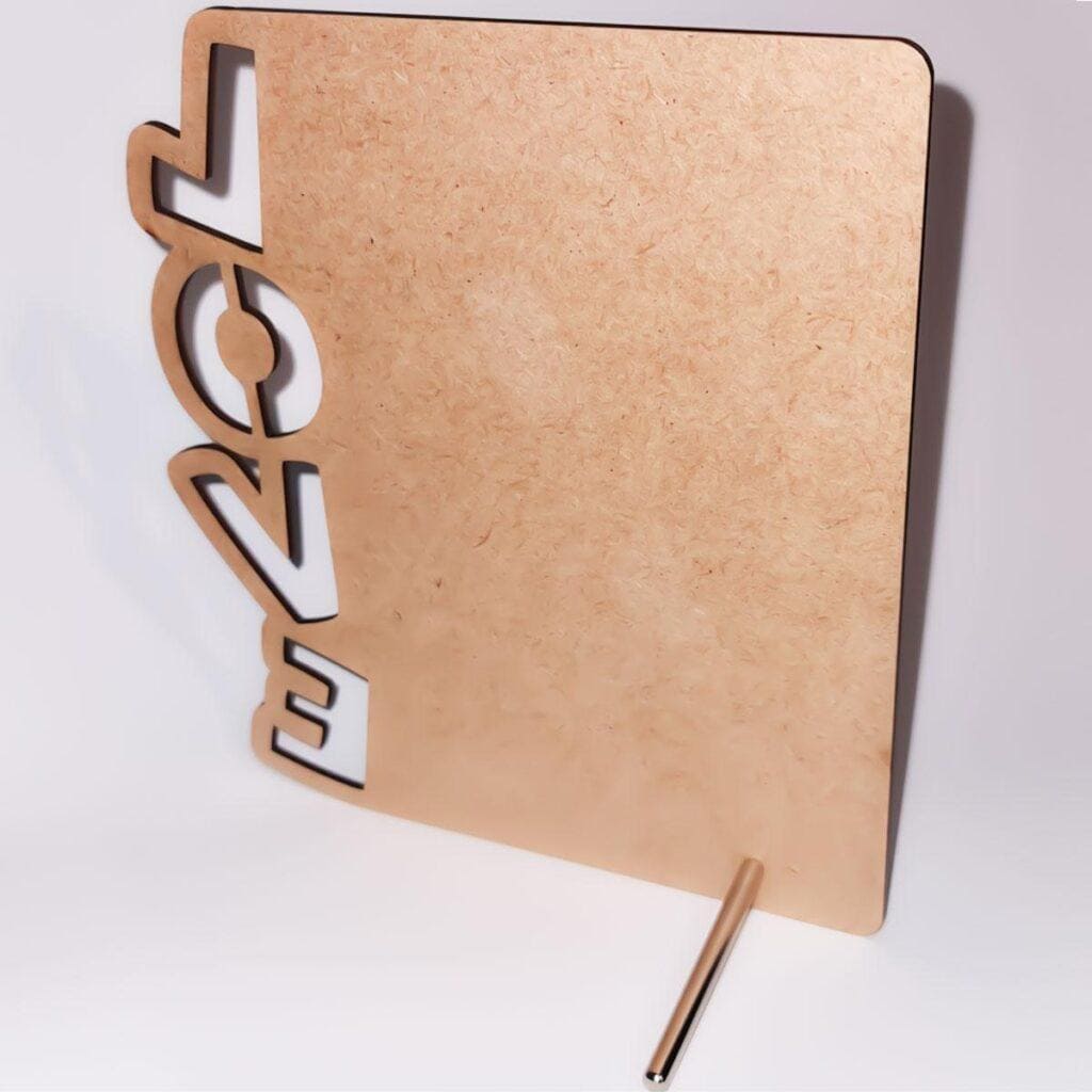 Moldura Love Personalizada em MDF | 8,90€ em Stock